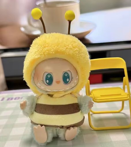 Cutie Yellow Bee Costume for Labubu, Clothes Labubu V1 V2 Idol Dolls ...