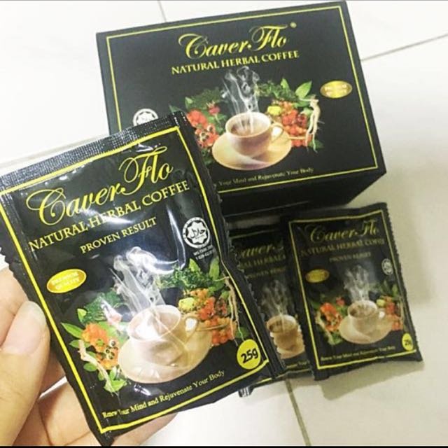 Original New Sealed Natural Herbal Coffee Caverflo Original 10'sachet
