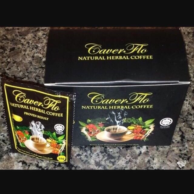 Original New Sealed Natural Herbal Coffee Caverflo Original 10'sachet