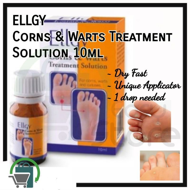 2 Box Ellgy Corns & Warts Treatment Solution Remove Skin Cell Effected ...
