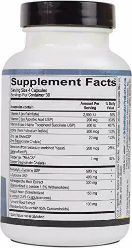 Ortho Molecular Thyrotain 120 Capsules