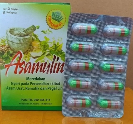 10 Box Asamulin Herb Capsulles For Uric Acid Rheumatism Cholesterol