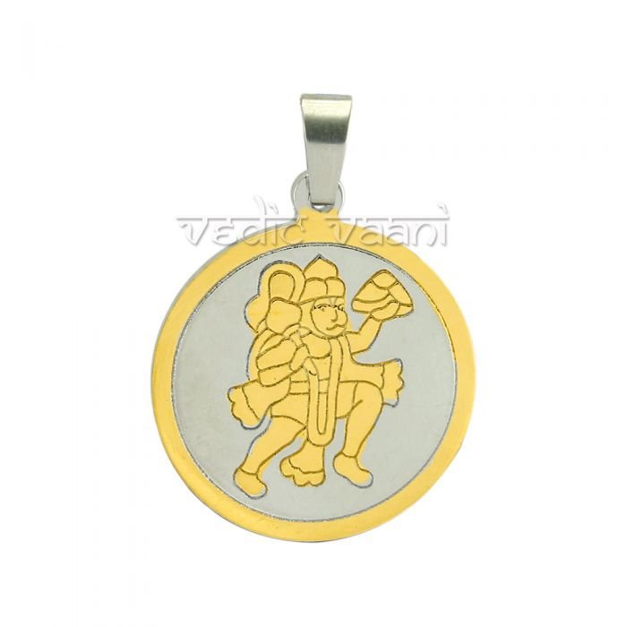Lord Hanuman Locket in Titan Finish Buy Online in USA/UK/Europe