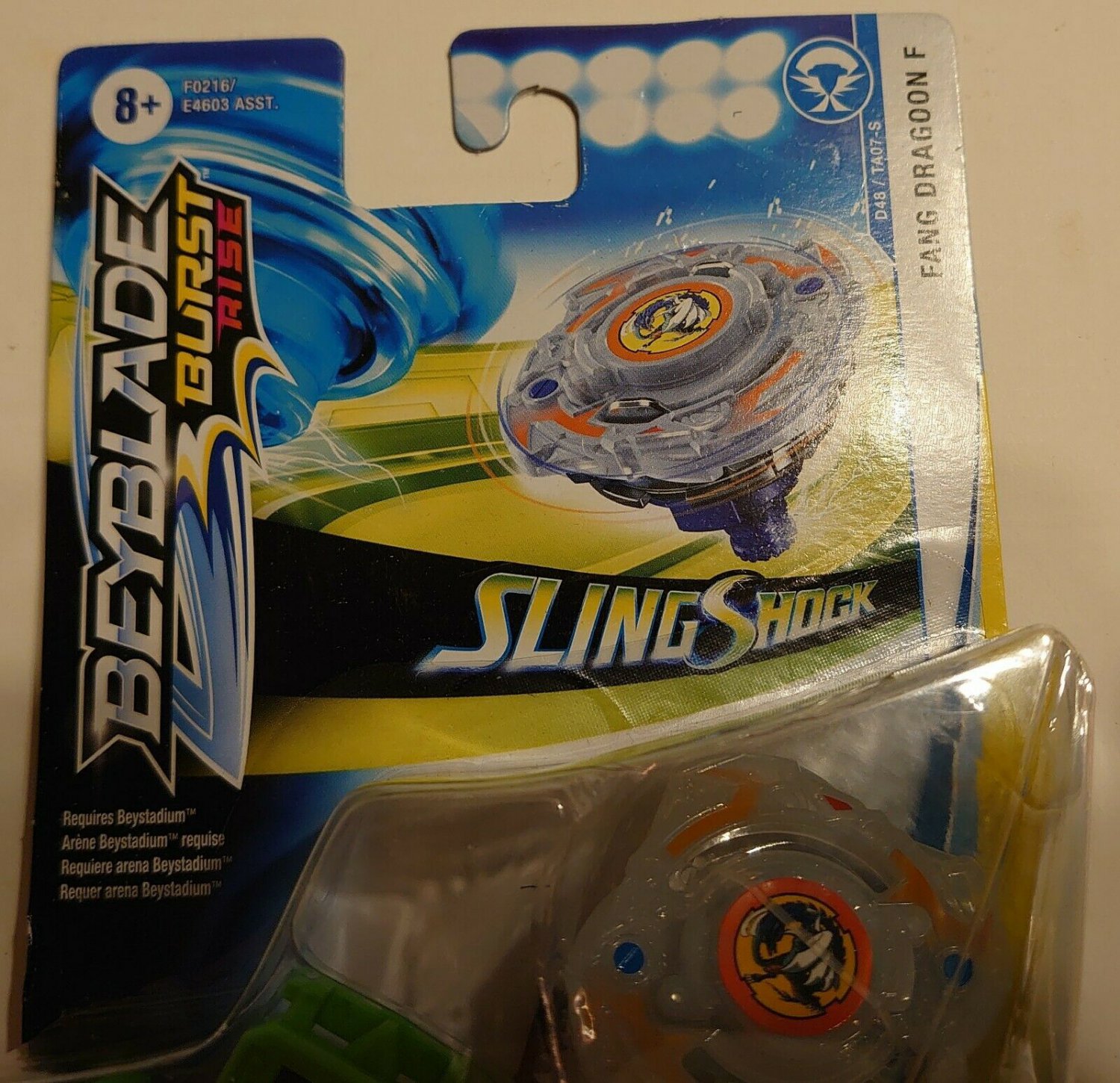 Beyblade Burst RISE Sling Shock Fang Dragoon F Brand New Sealed Package ...