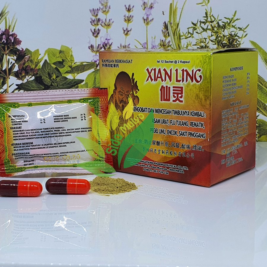 12 BOXES XIAN LING CAPSULES FOR GOUT AND RHEUMATISM