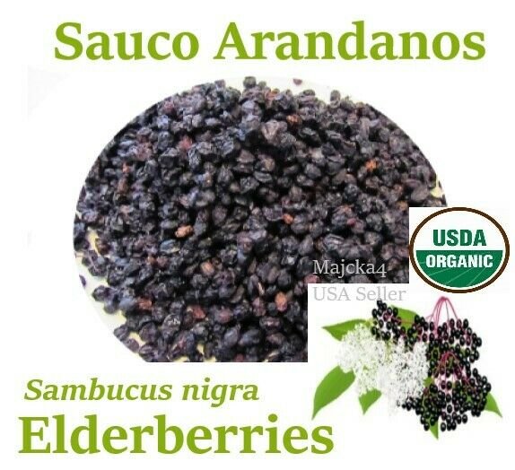 SAUCO FRUTA FRUTO Organico 2 oz Hierbas Elderberry FRUIT Organic herbs