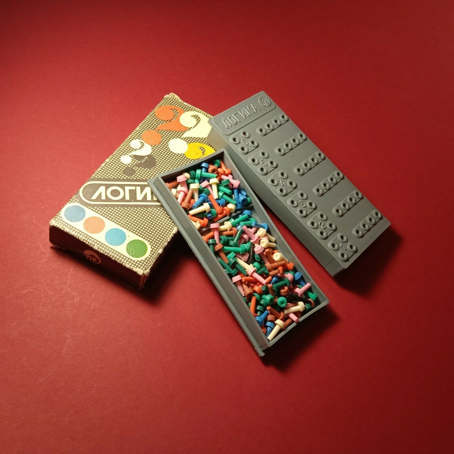 Table game "Logika" Logic made in the USSR,Educational game for children