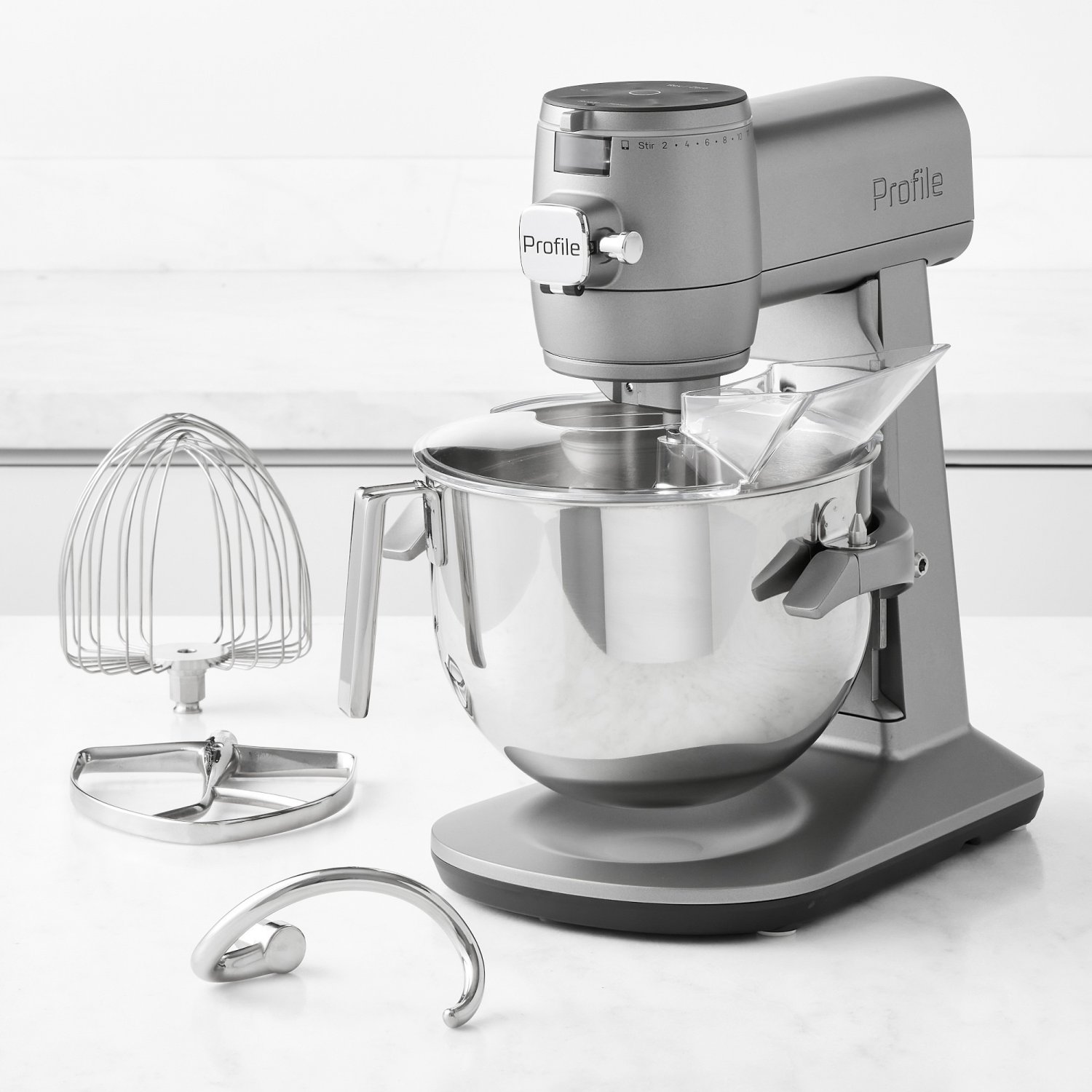 GE Profile Smart Mixer with Auto Sense, Mineral Silver