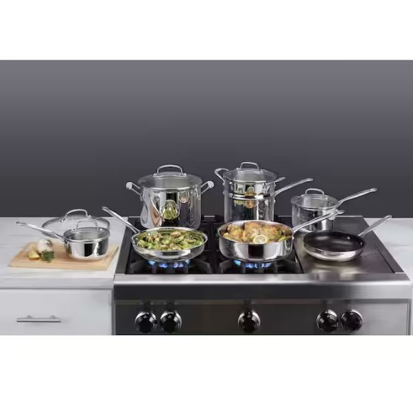 Cuisinart 13-Piece Chef's Classic Stainless Steel Cookware Set
