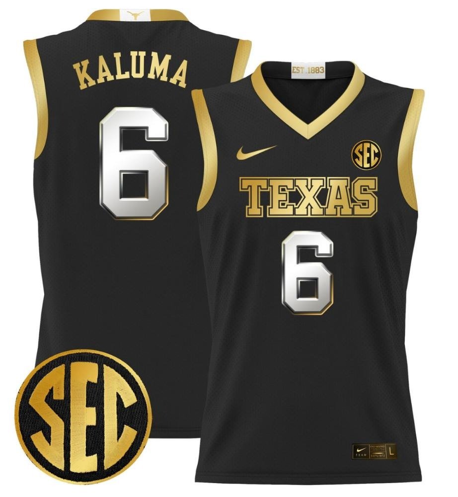 Arthur Kaluma Jersey #6 Texas Longhorns 2024 Lightweight Basketball ...