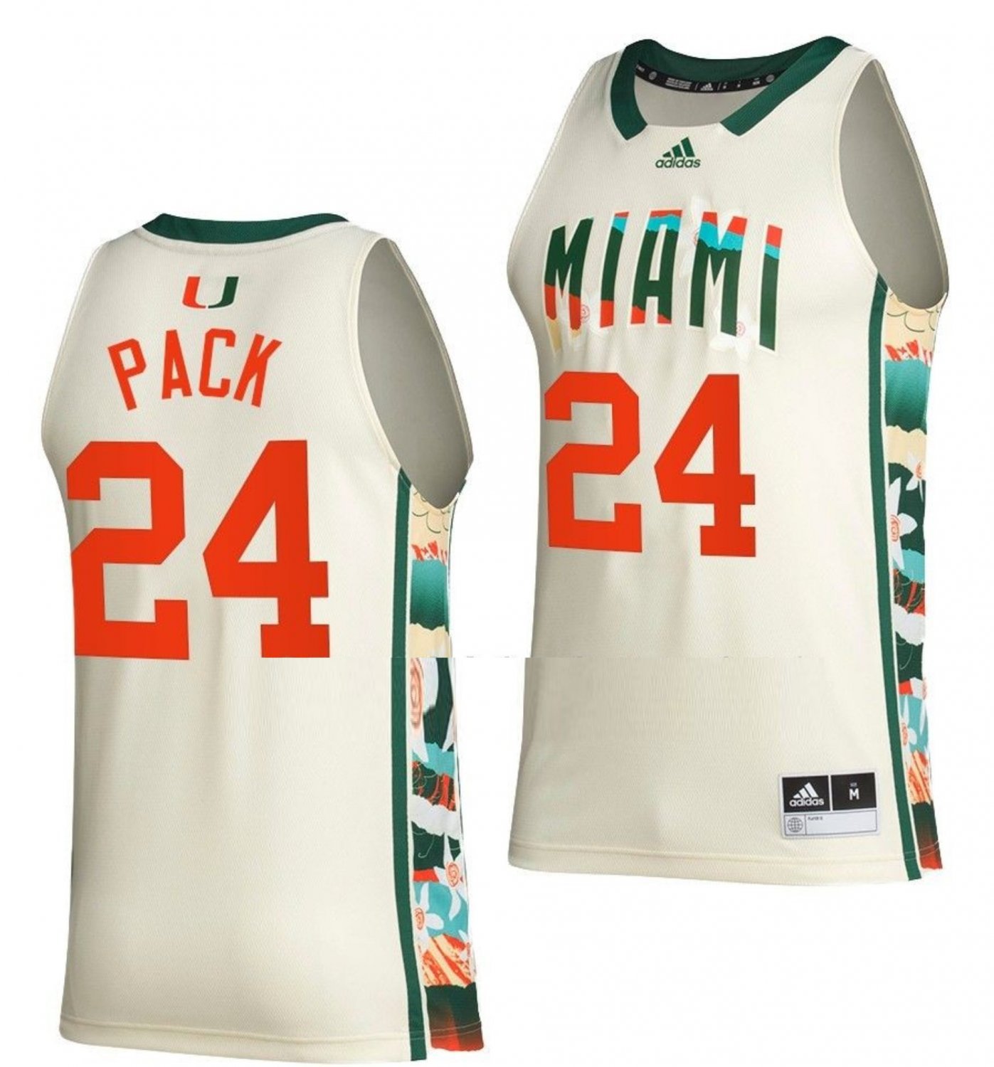 Nijel Pack Jersey Miami Hurricanes College Basketball White Honoring ...