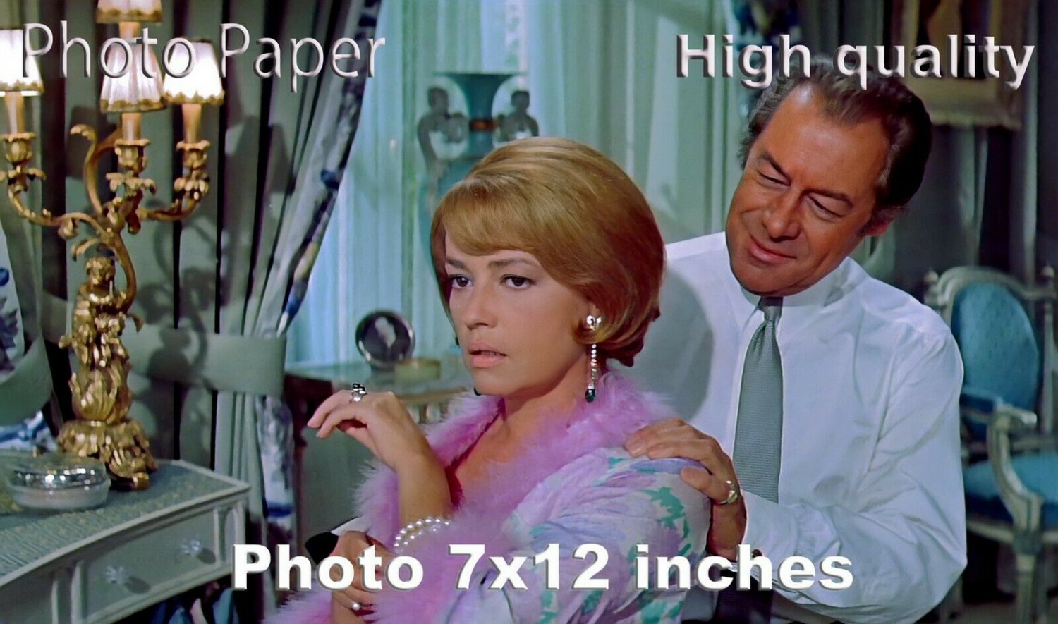Jeanne Moreau Rex Harrison The Yellow Rolls Royce Photo Hq 12x7 Inches 02