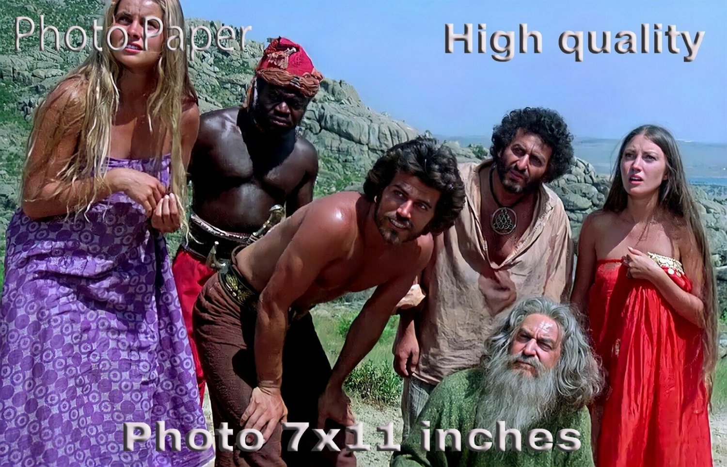 Patrick Wayne Jane Seymour Taryn Power Sinbad And Eye Tiger Photo 11x7 Inches 03