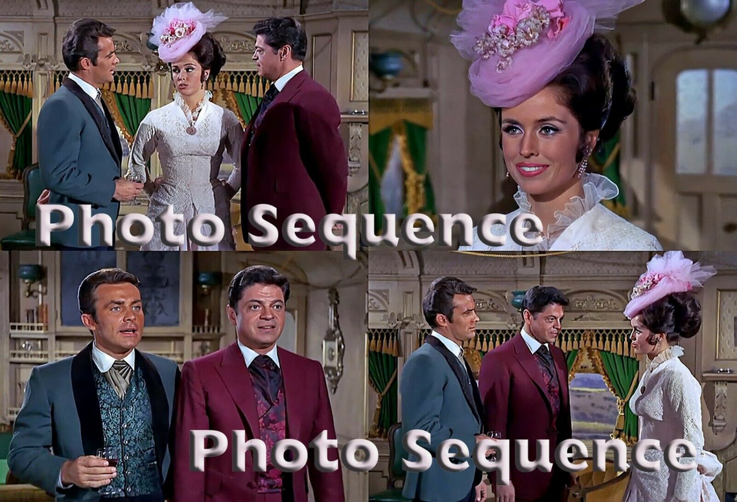 Robert Conrad Judy Lang Ross Martin WILD WILD WEST PHOTO Sequence #01
