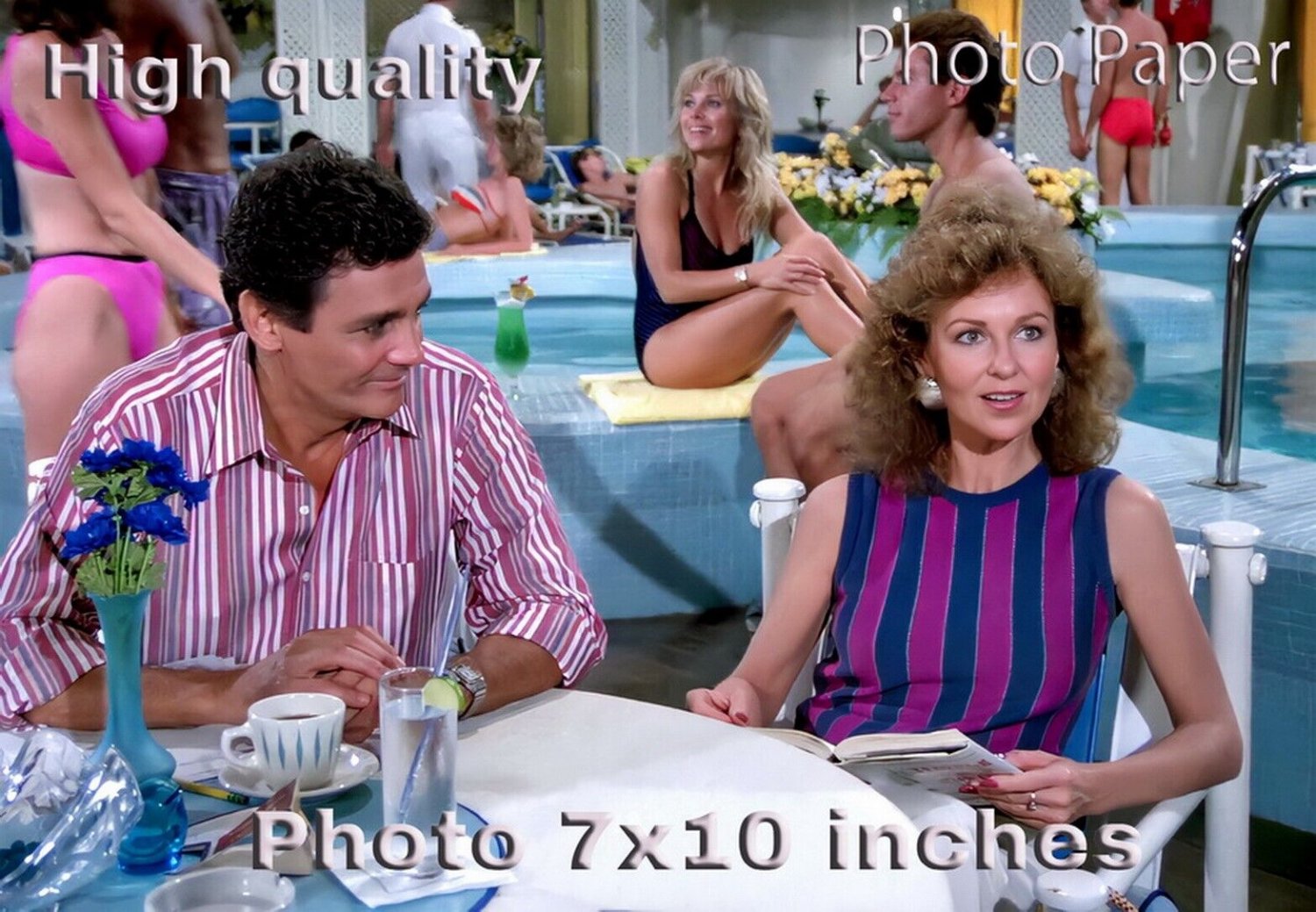 Shelley Fabares David Hedison LOVE BOAT PHOTO HQ 10x7 inches #01