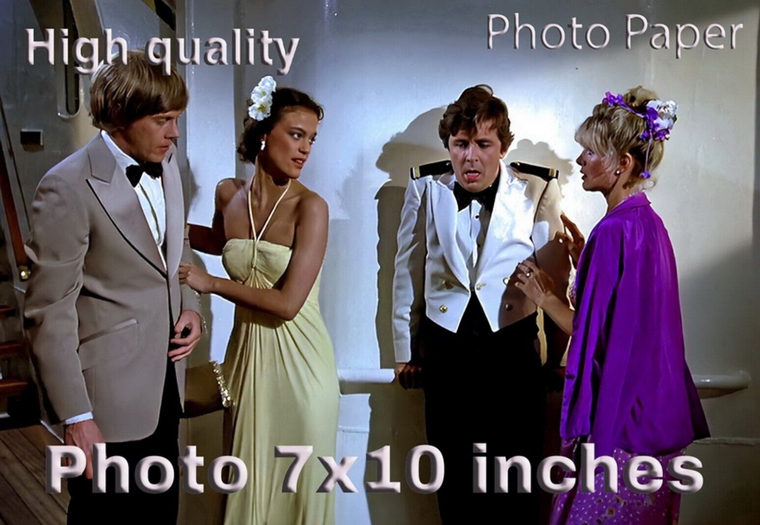 Maren Jensen Skip Stephenson Fred Grandy LOVE BOAT PHOTO HQ 10x7 inches #01