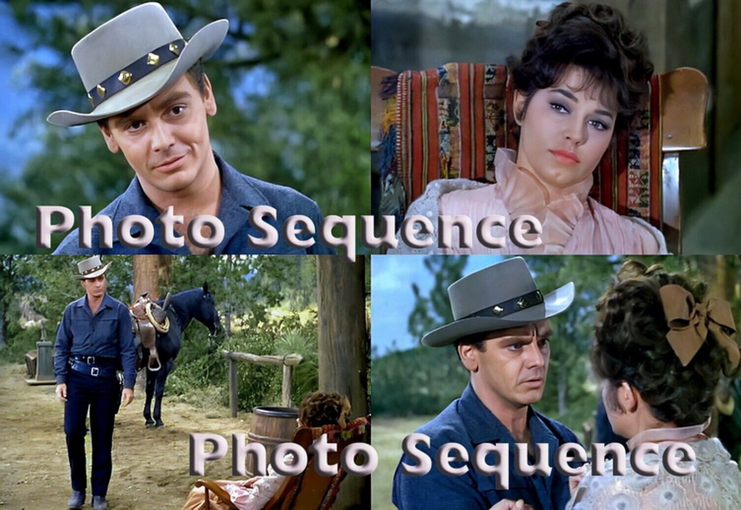 BONANZA Guy Stockwell Valerie Allen PHOTO Sequence #01