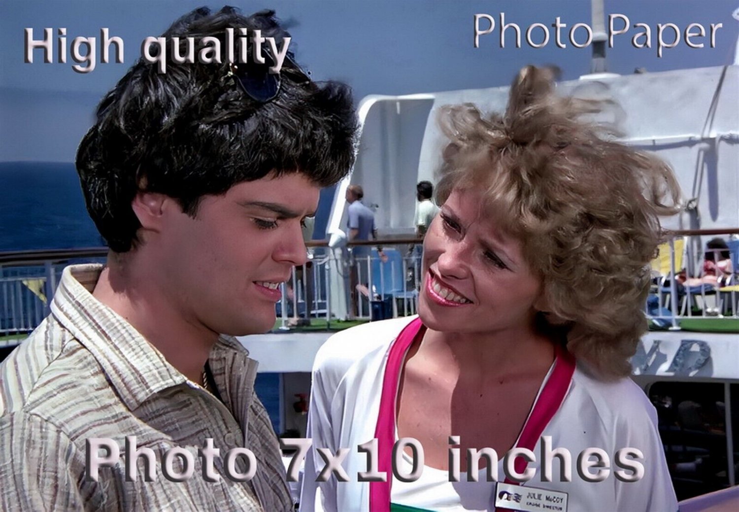 Donny Osmond Lauren Tewes LOVE BOAT PHOTO HQ 10x7 inches #04