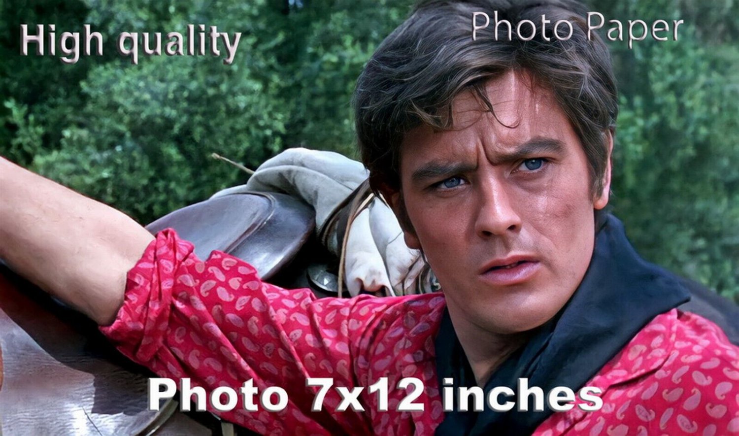 Alain Delon Texas Across the River PHOTO HQ 12x7 inches #04