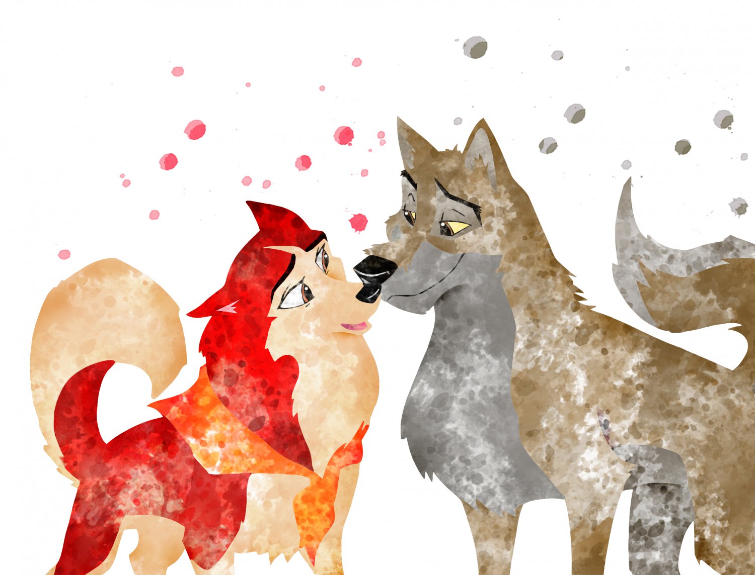 Digital files, Balto Disney Set print, poster watercolor nursery room ...