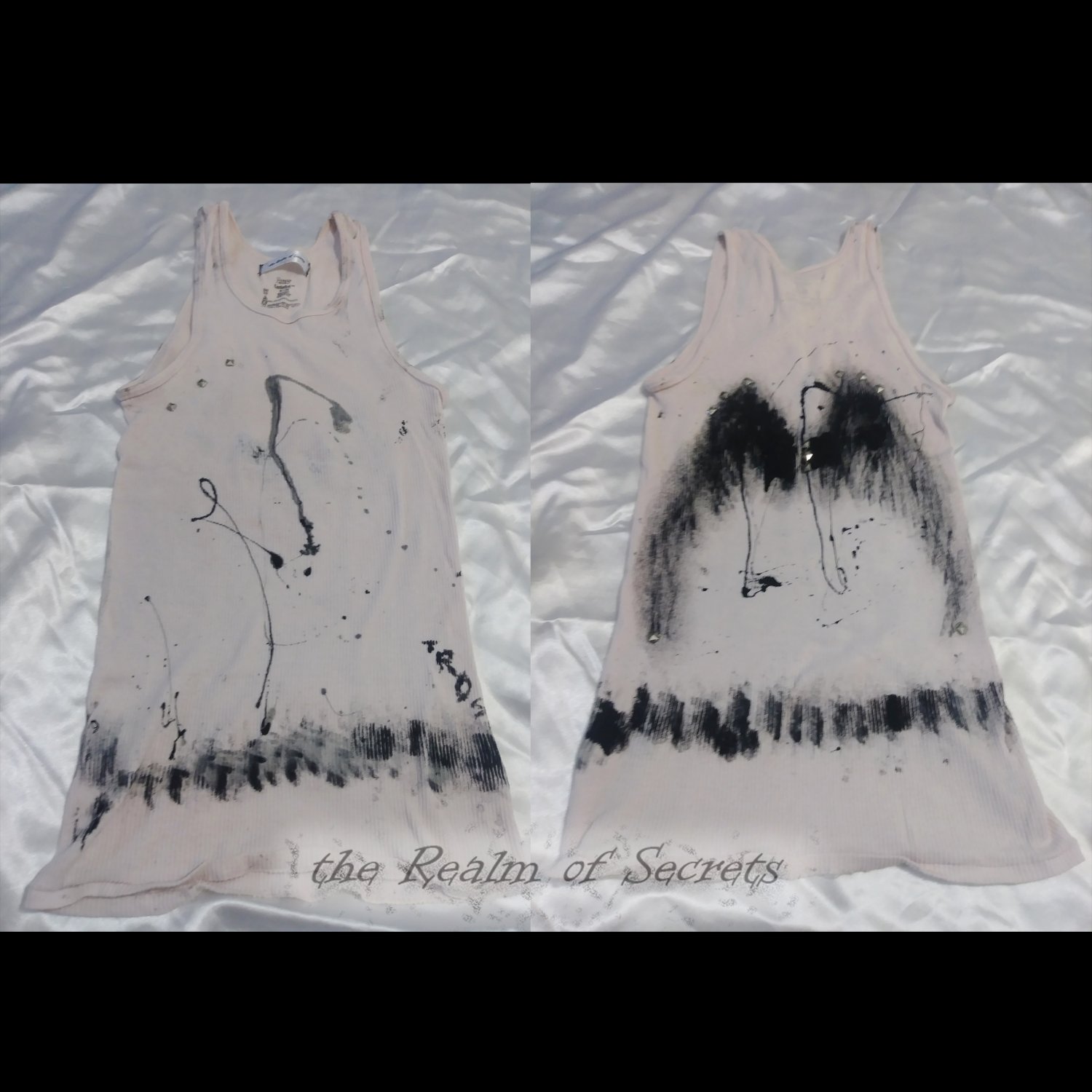 TROS light ribbed tank 'Abstract Angel'