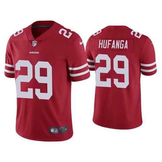 Men & Youth #29 Talanoa Hufanga Francisco 49ers Color Rush Limited Red ...