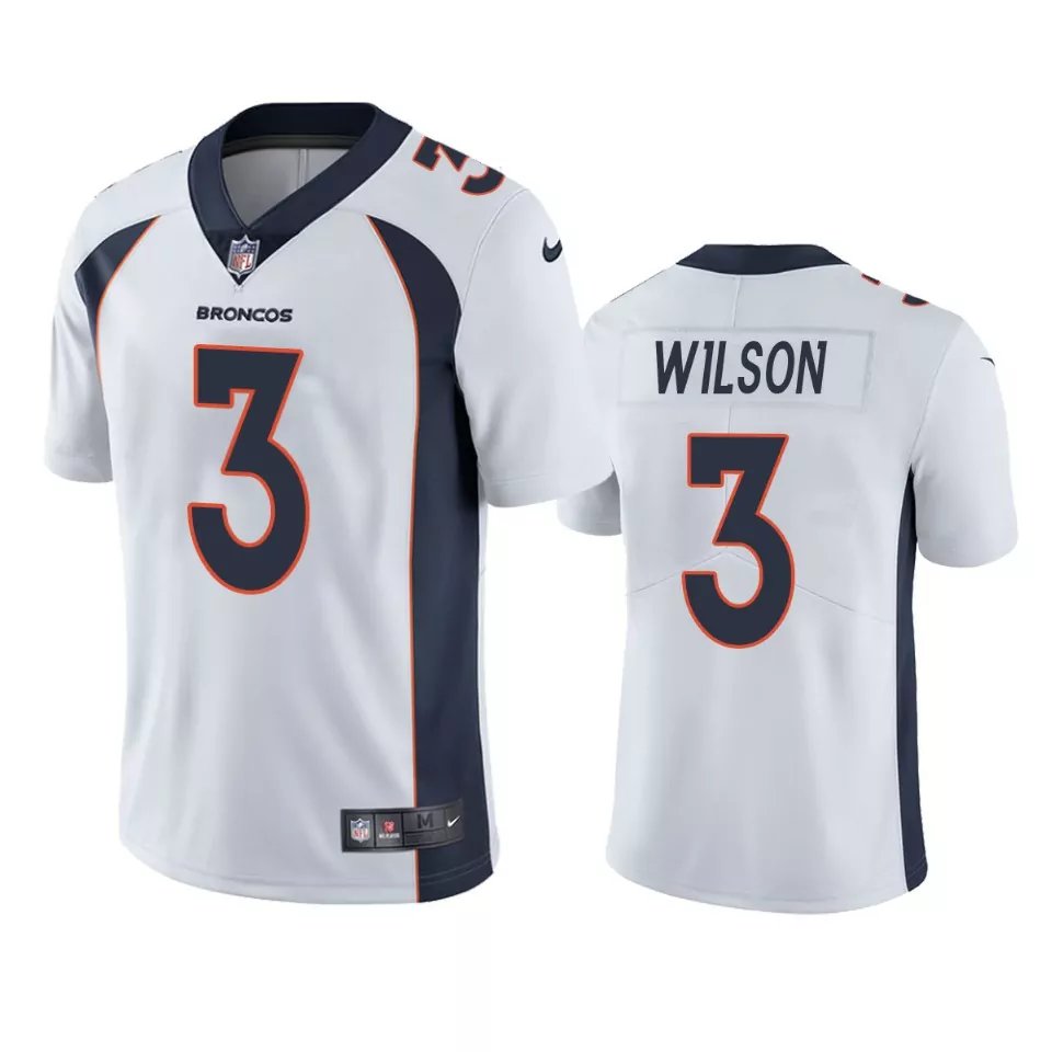 Men & Youth #3 Russell Wilson Denver Broncos Color Rush Limited White ...
