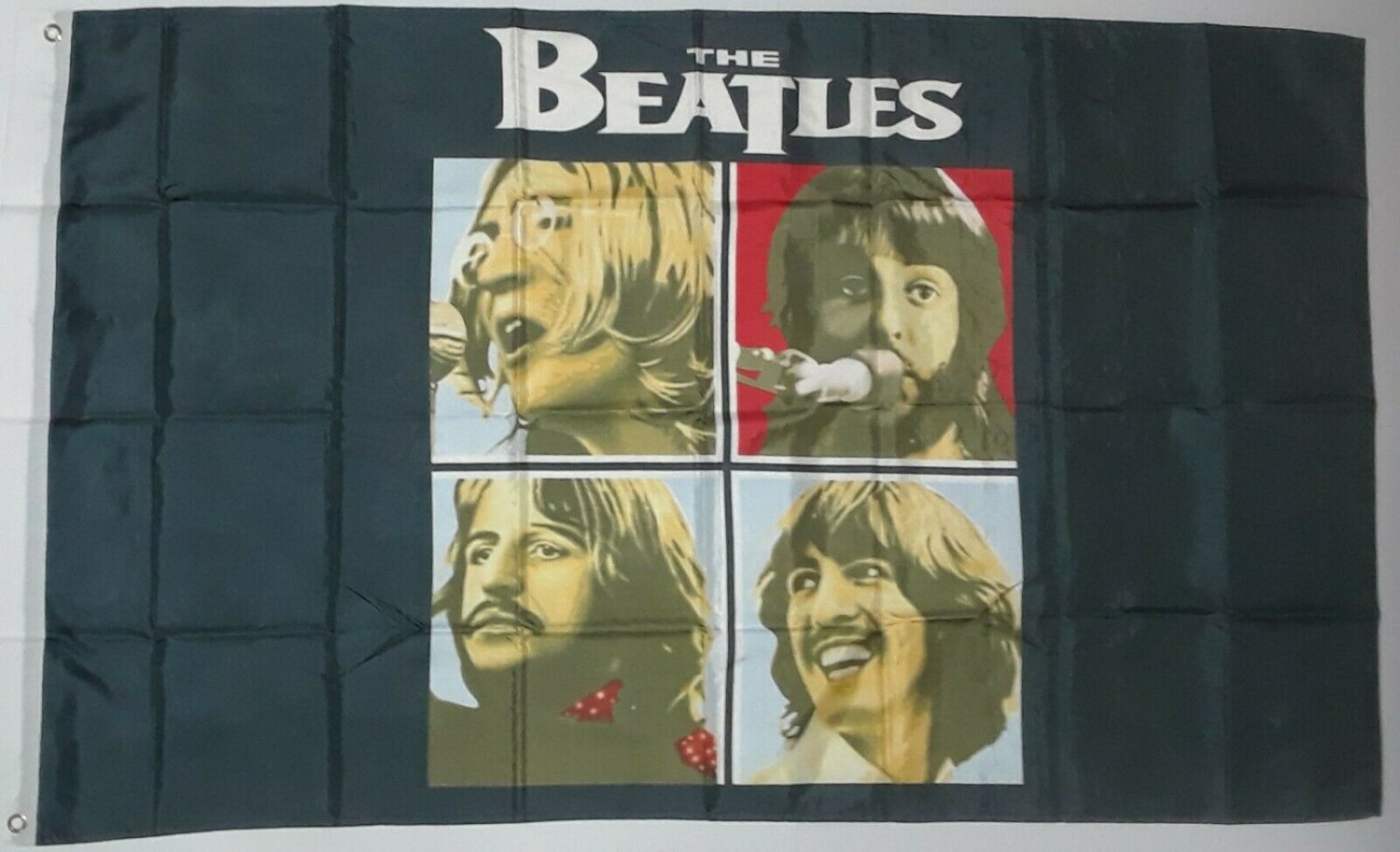 The Beatles Flag with header & brass Grommets - 3' x 5' - New - Free ...