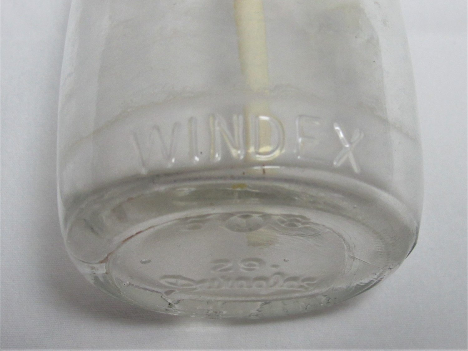 Vintage WINDEX WINDOW CLEANER Spray DURAGLAS Glass Bottle ADVERTISING