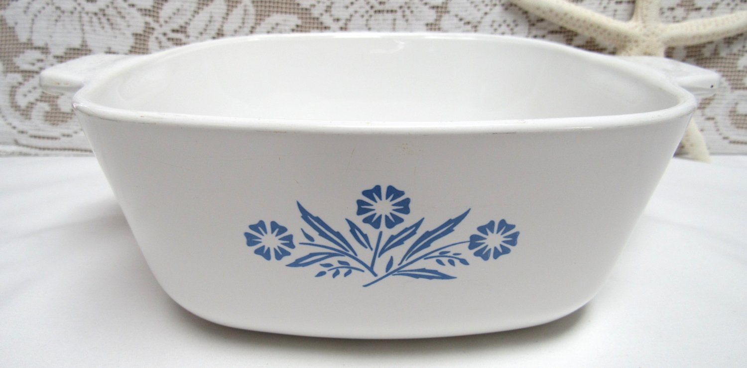 Vintage Pyrex CORNING GLASS Corningware 1.5 Quart Casserole Baking Dish ...