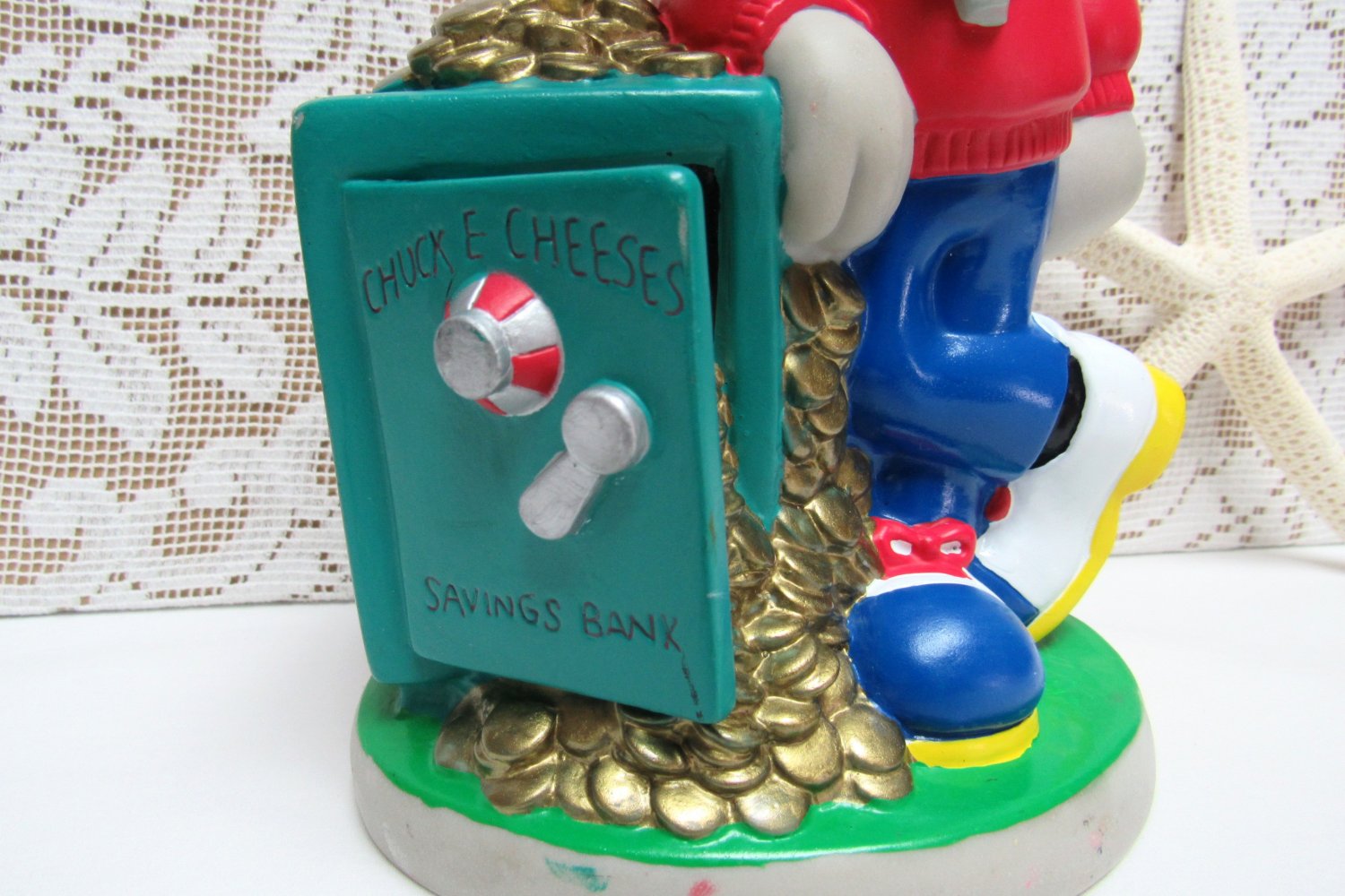 Vintage CHUCK E. CHEESE PIZZA BANK Advertising MOUSE Showbiz Pizza ...