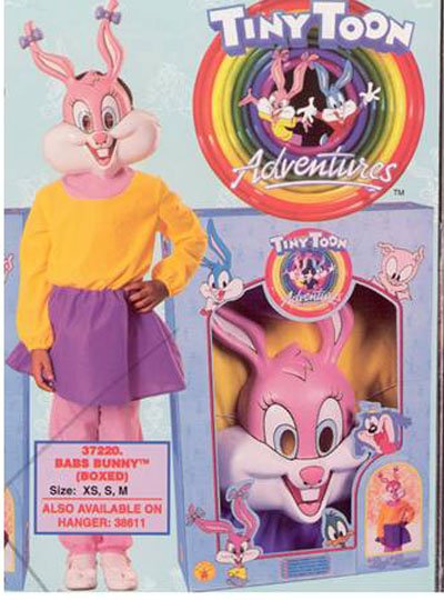 NEW Babs Bunny Tiny Toon Halloween Costume M Child Kids
