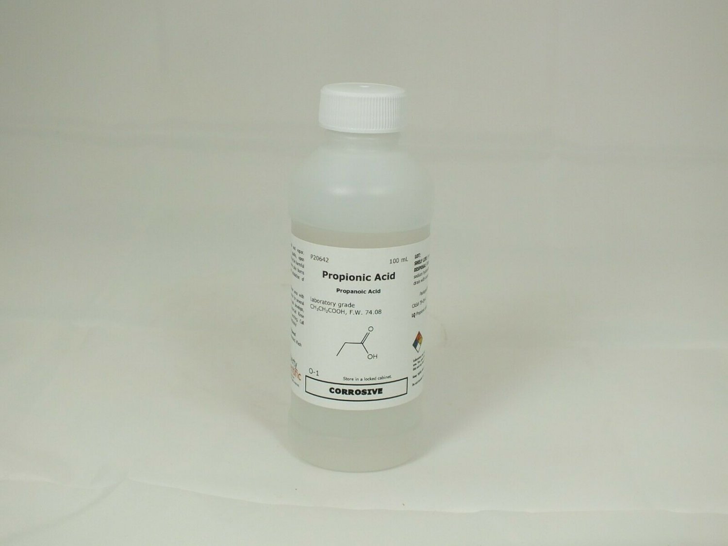Propionic Acid, laboratory grade, 100 ml (P20642)