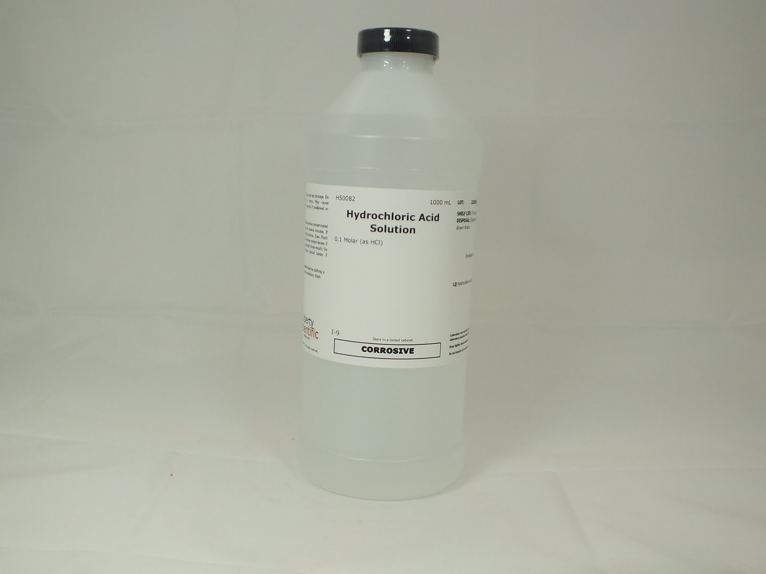Hydrochloric Acid Solution, 0.1 Molar, 1000 ml (H50082)
