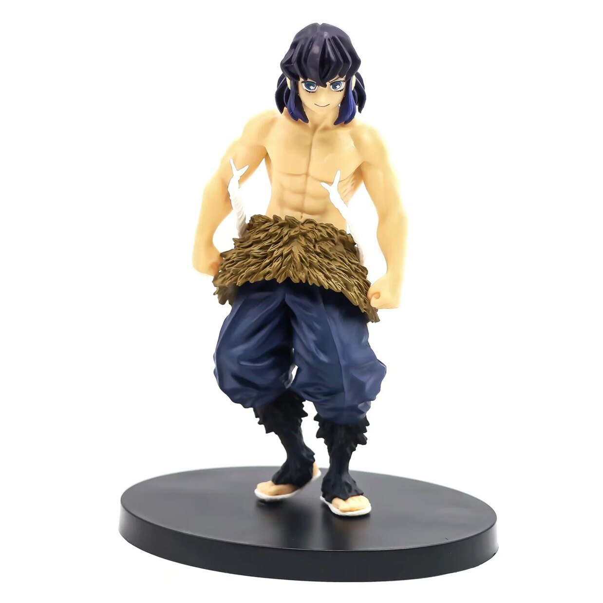 Hashibira Inosuke Without Mask Statue Anime Figure Toys Demon Slayer ...