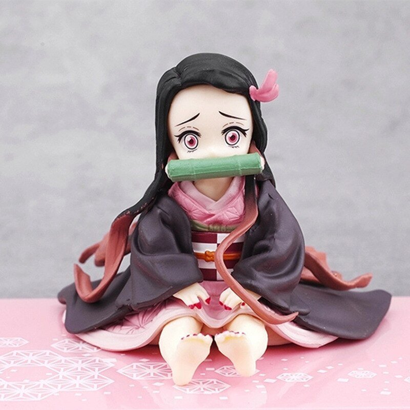 Nezuko Kamado Baby Mode Statue Anime Figure Toys Demon Slayer Action ...
