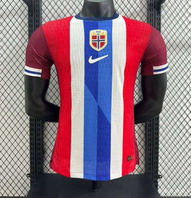 Norway Home 2024 Player Authentic Soccer Football Futbol Jersey Kit