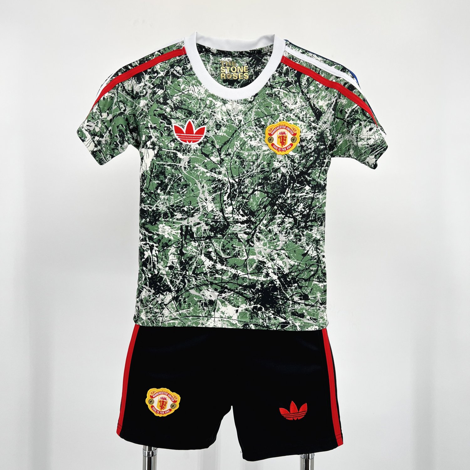 Manchester United Stone Roses 24/25 Youth/ Kids Kit Soccer Football ...