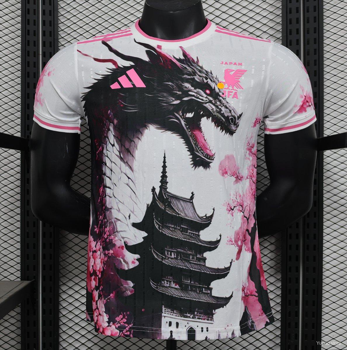Japan Concept Sakura Bolossom Dragon 2024 Player Soccer Football Futbol ...