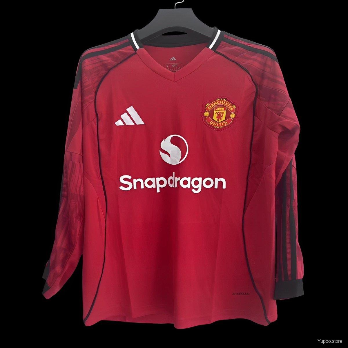 Manchester United Home 25/26 Long Sleeves Jersey