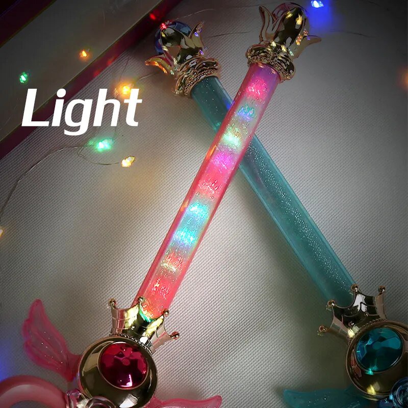 Magic Stick Girls Toys With Flashing Music Cosplay Props Amazing Sword ...
