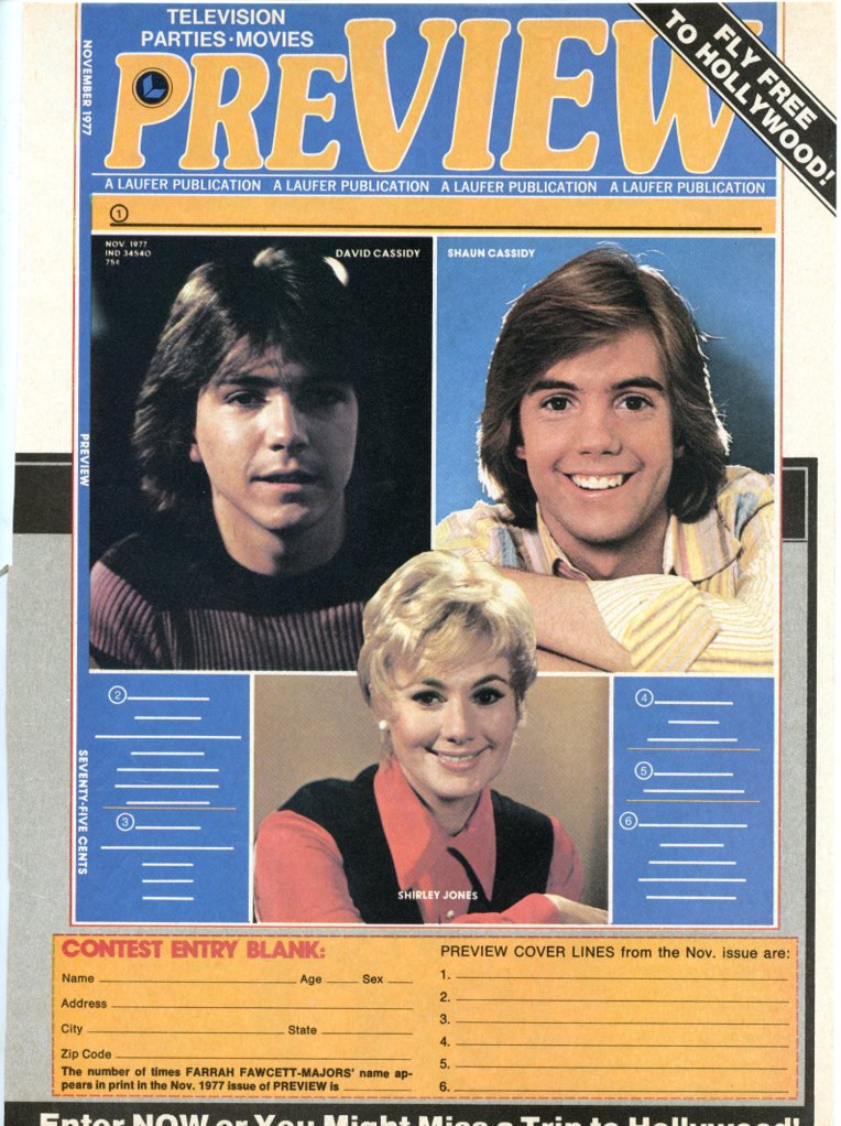 Shaun Cassidy David Cassidy Magazine Photo Clipping X4875