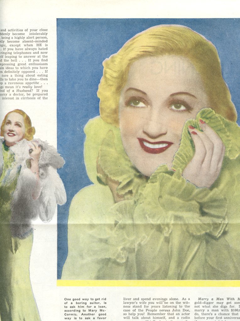 Mary McCormic 2 page magazine photo clipping X4899