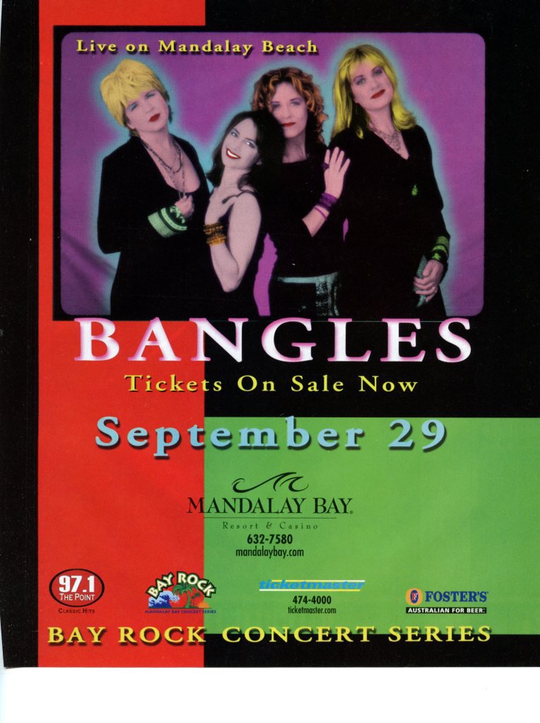 The Bangles 1page magazine photo clipping X5073