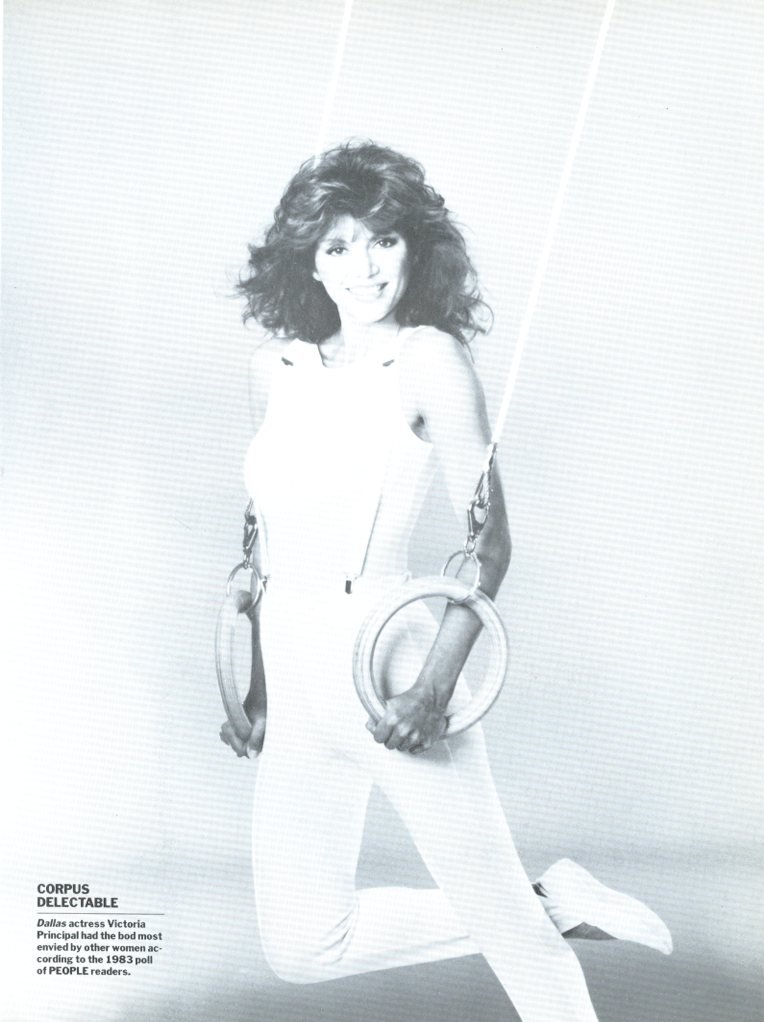 Victoria Principal 1page magazine photo clipping X5086
