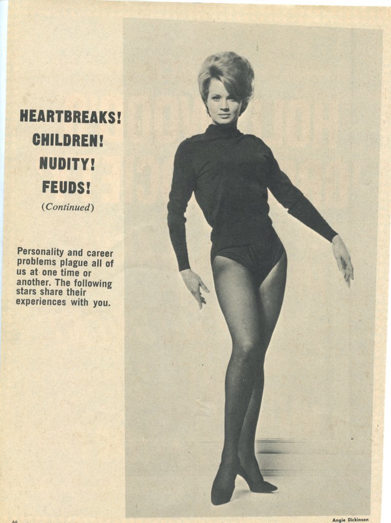 Angie Dickinson Leggy Magazine Photo Clipping X5126