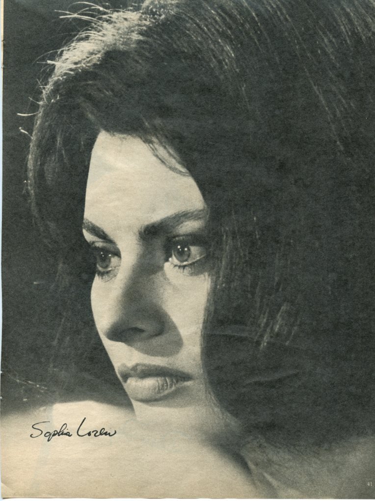 Doris Day Sophia Loren 1 page magazine photo clipping X5170