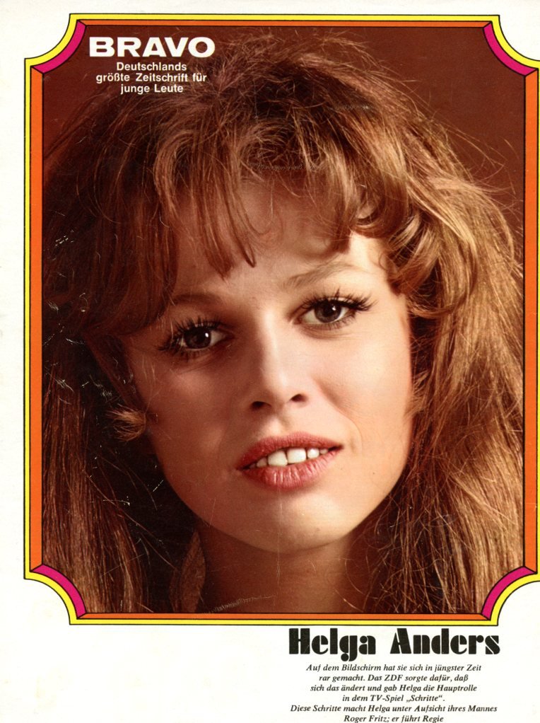 Helga Anders 1 page magazine photo clipping X5581