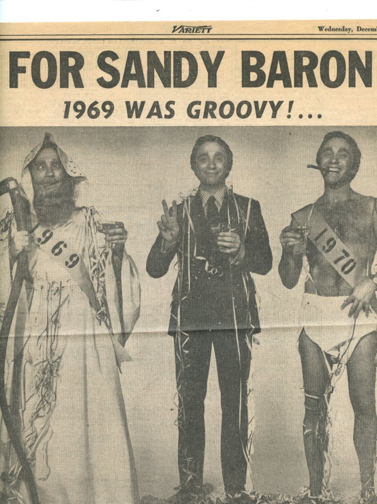 Sandy Baron 1 page magazine photo clipping X5774