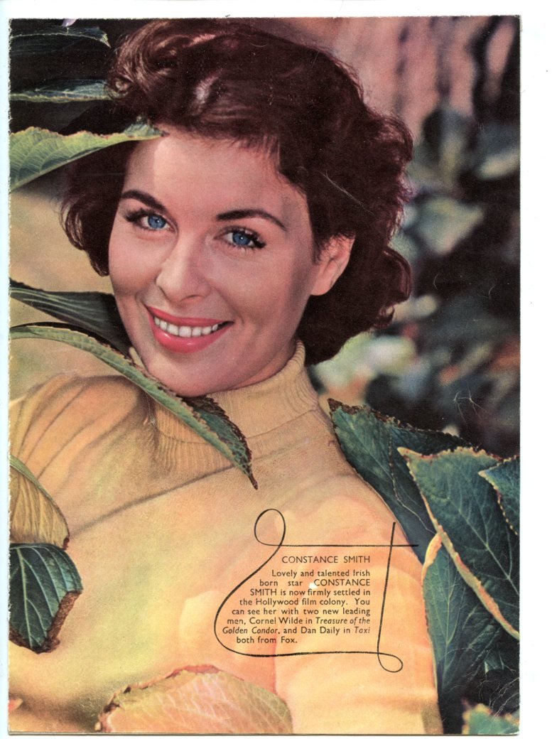Constance Smith 1 page magazine photo clipping X6002